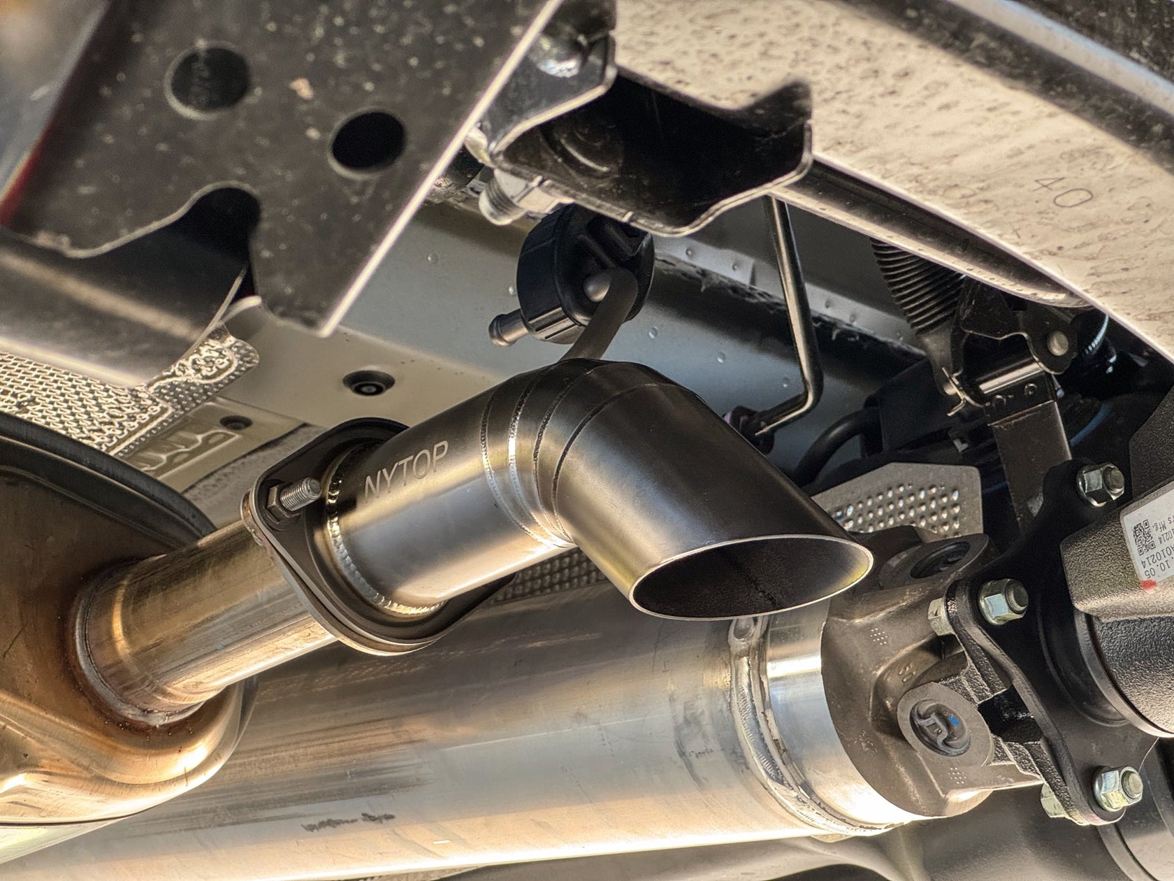 Nytop Titanium Axle Dump Exhaust Tip For 2024 Tacoma Rave Off Road